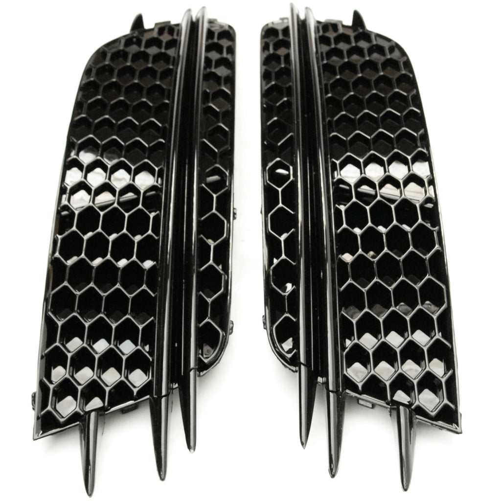 Audi A6 C7 RS6 Style Honeycomb Front Bumper Grilles Full 3 Piece Kit ...