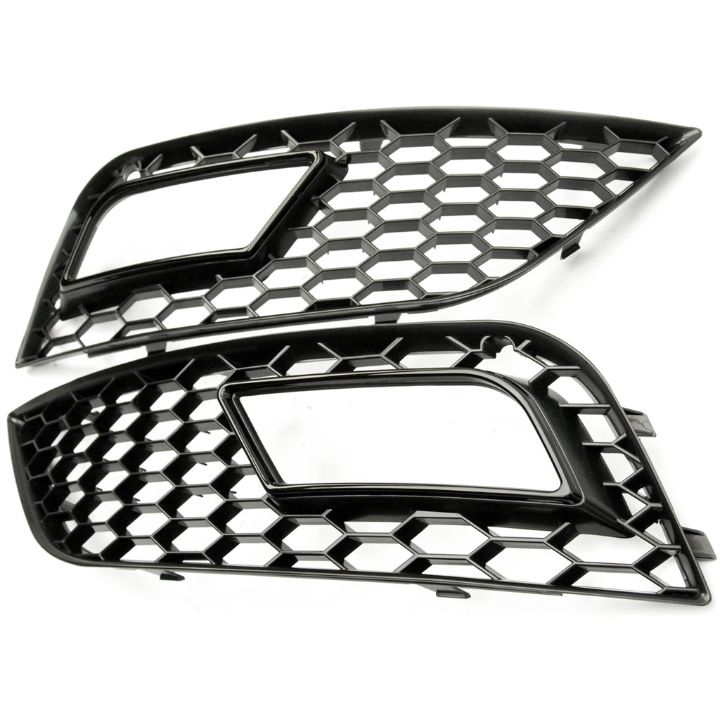 Audi A4 B8.5 2012-15 Honeycomb Mesh RS4 Style Front Bumper Grilles ...