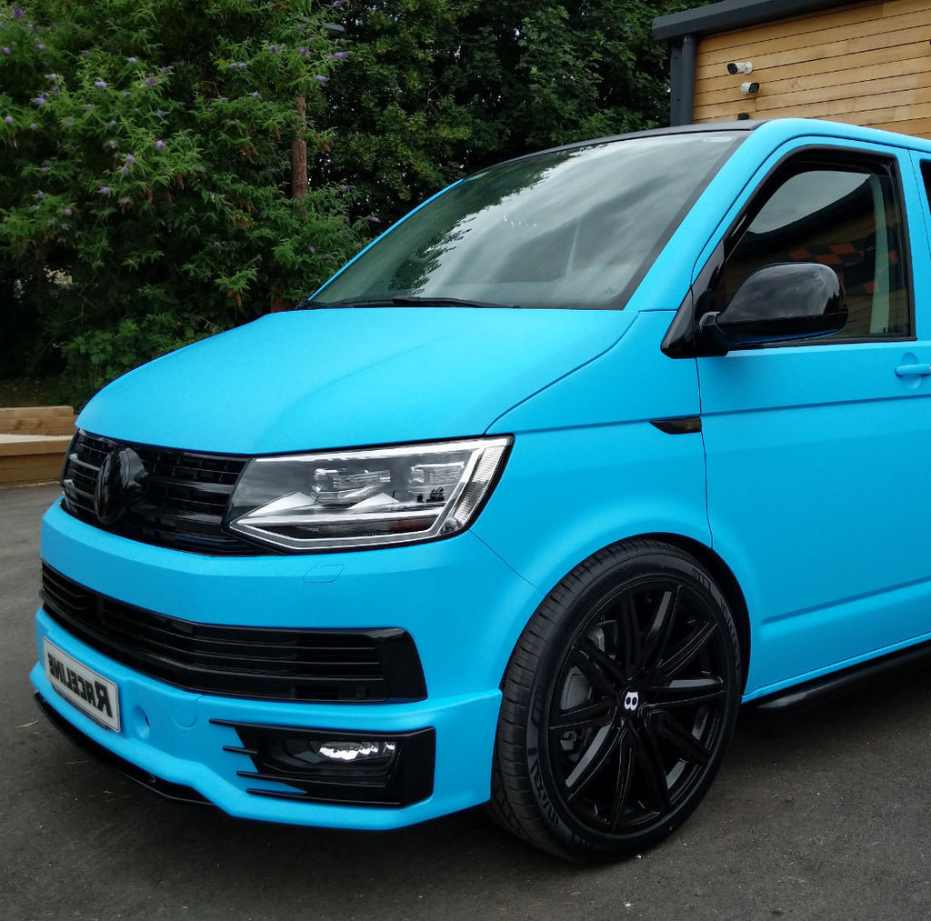 VW Transporter T5 T6 Gloss Black Door Wing Mirror Cover Cap Right Driv ...